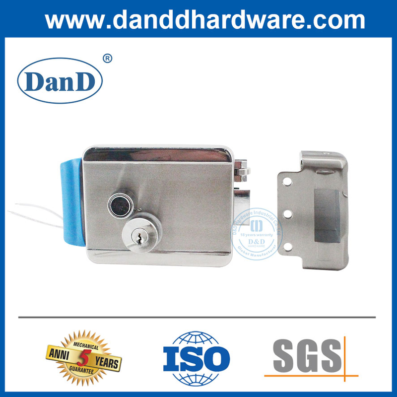 High Security Exterior Front Door Rim Double Cylinder Electric Lock ...