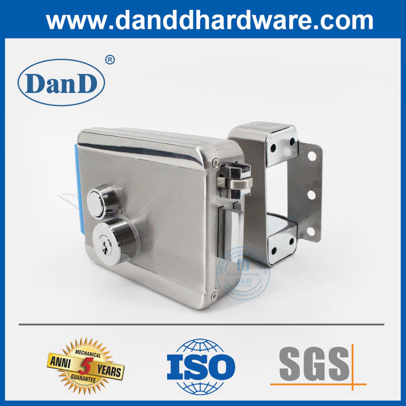 High Security Exterior Front Door Rim Double Cylinder Electric Lock ...
