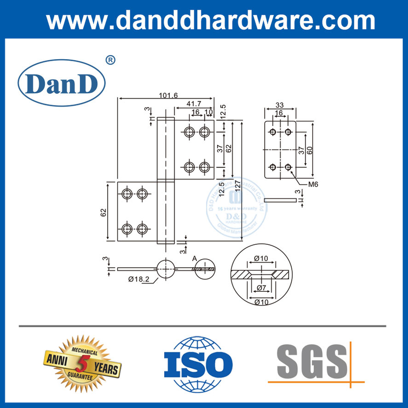 Metal Door Steel Reinforcement Plate for Flag Hinge-DDHR002 - Buy ...