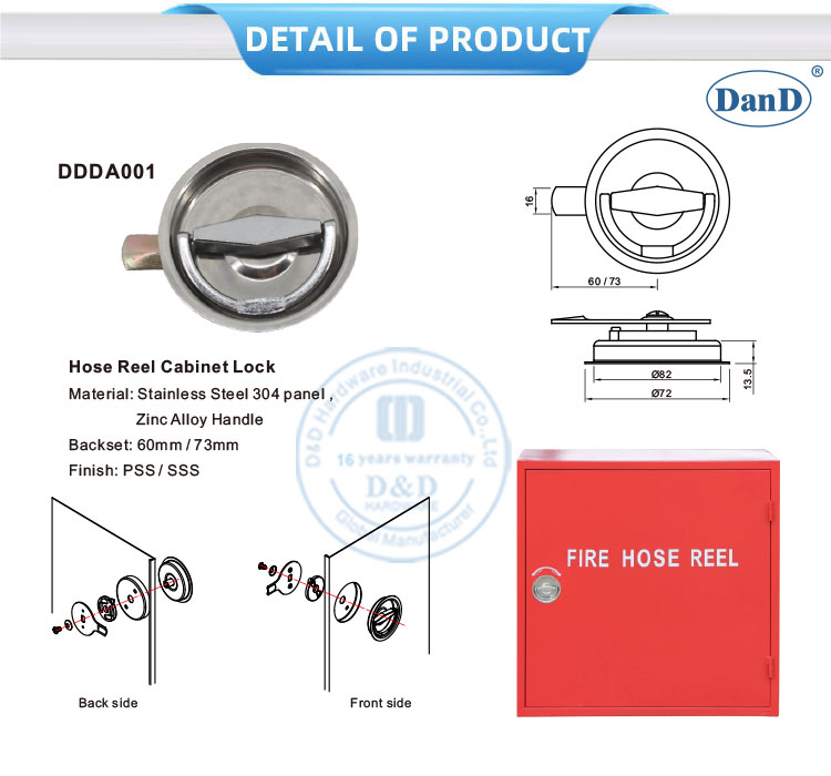 Fire Rated Hose Reel Cabinet Lock-DDDA001 - Buy Hose Reel Cabinet Lock ...