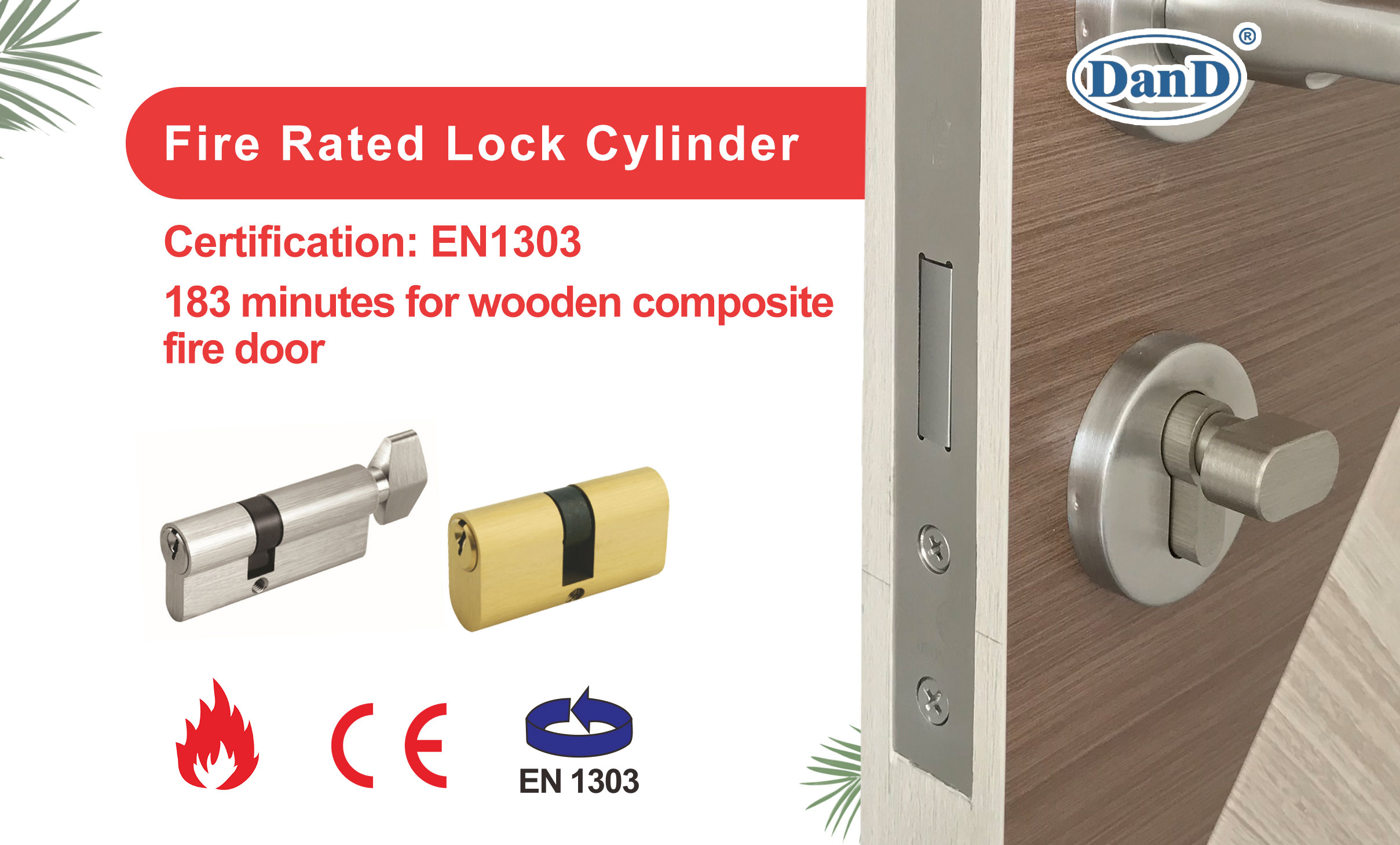 Fire Rated Door Hinges, Fire Exit Hardware, Fire Door Locks - D&D ...