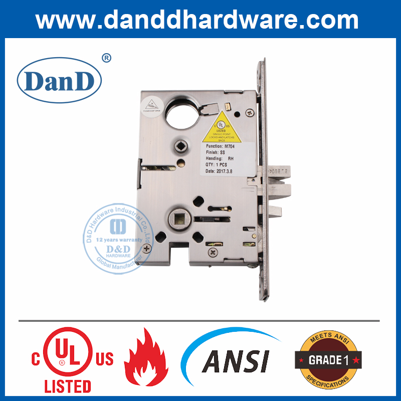 ANSI Grade 1 Stainless Steel 304 Mortice Entry Door Lock-DDAL04 - Buy ...
