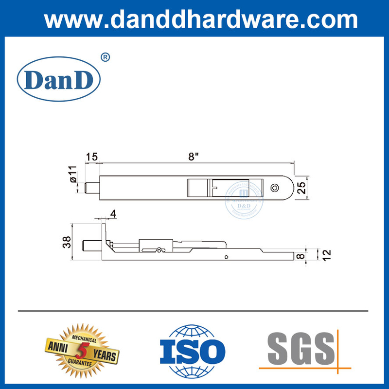 L Type Concealed Flush Bolt Stainless Steel Flush Door Bolt for UK ...