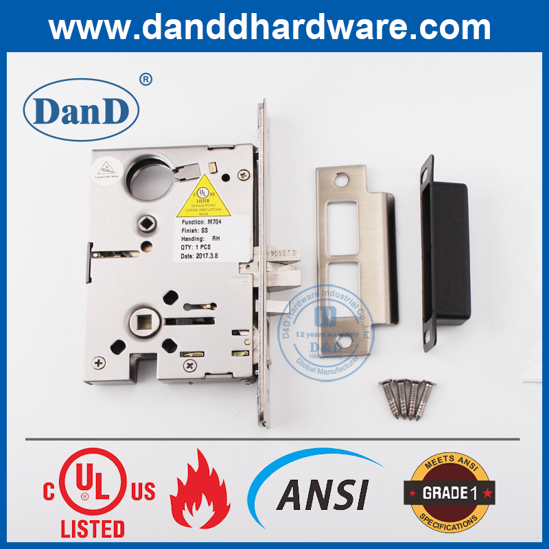ANSI Grade 1 Stainless Steel 304 Mortice Entry Door Lock-DDAL04 - Buy ...