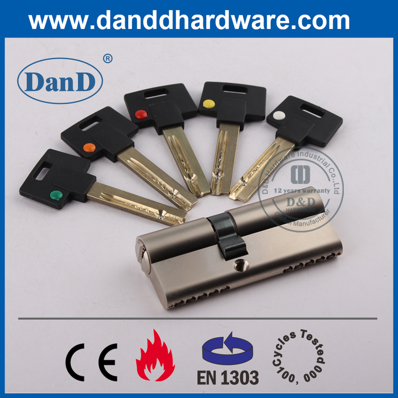 Euro Brass Offset Double Cylinder with Keys-DDLC014 - Buy lock cylinder ...