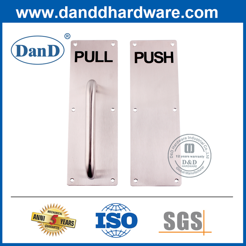 Stainless Steel Pull Sign Plate Backplate Pull Handle-DDPH023 - Buy ...