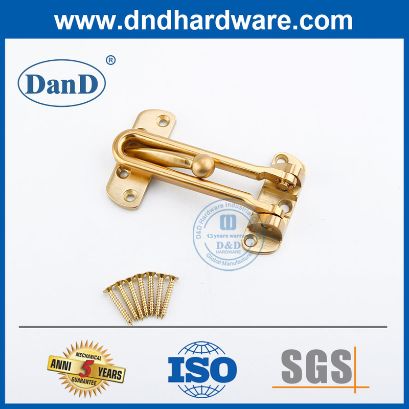 Gold Plated Zinc Alloy Security Door Guard for Bedroom Door-DDDG001 ...